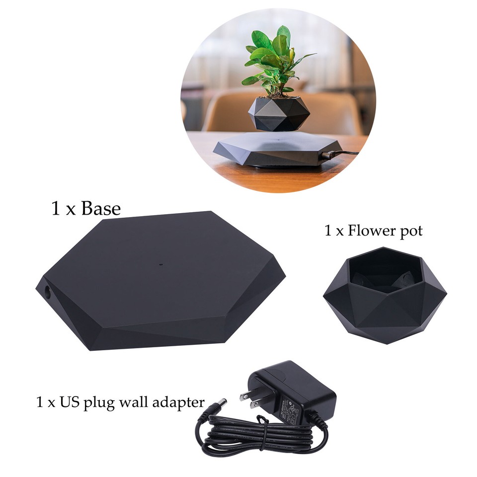 Smart Levitating Flower Plant Pot Home Decor Hovering Floating Magnic ...