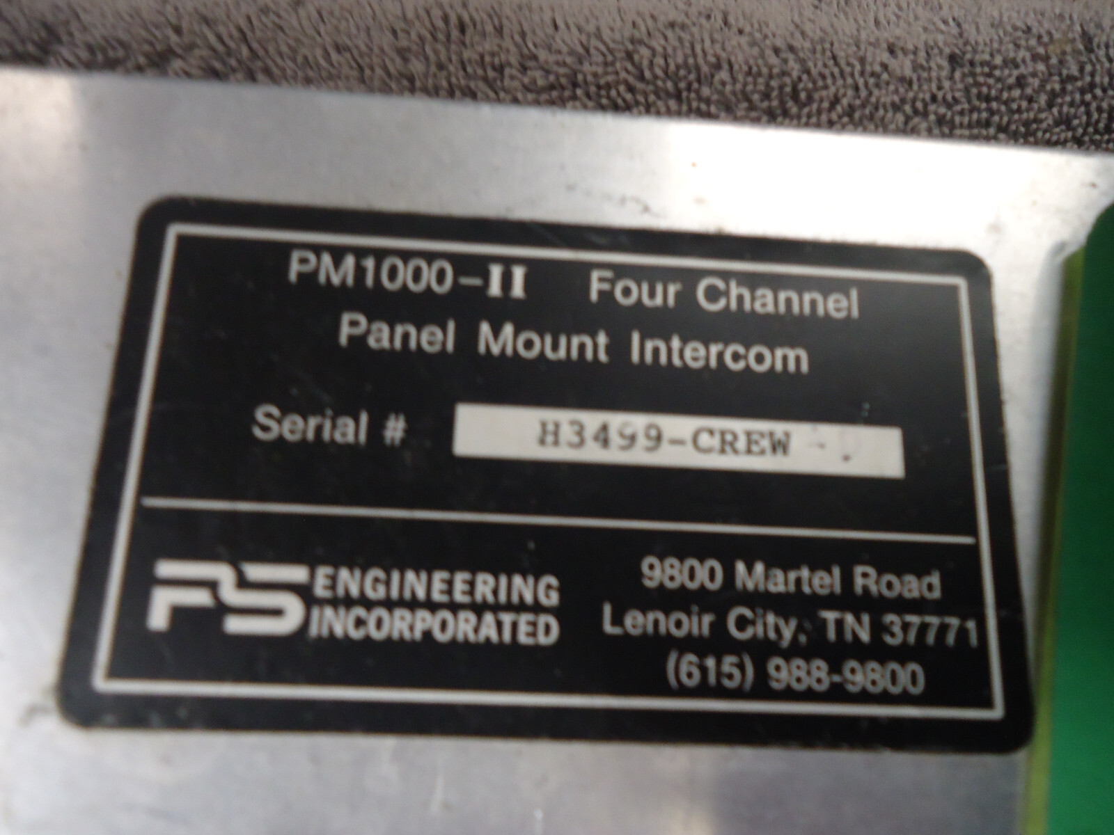 PS Engineering Pm1000 II Panel Mounted Intercom 4 Channel for sale online | eBay