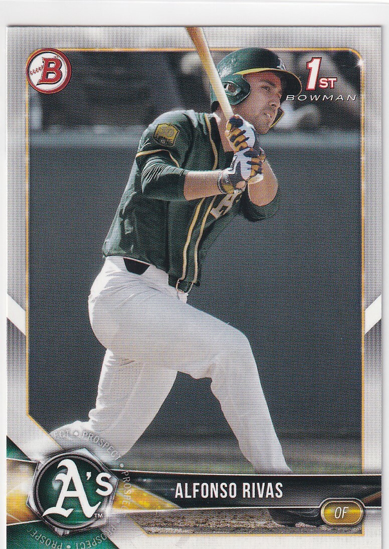 2018 BOWMAN 1ST RC ALFONSO RIVAS CHICAGO CUBS FIRST ROOKIE S2687 | eBay