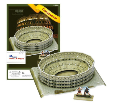 The Colosseum 3D Puzzle Jigsaw Model Coliseum Flavian Amphitheatre Rome ...