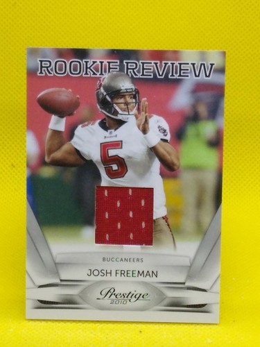 Josh Freeman 2010 Prestige ROOKIE REVIEW JERSEY #3 Tampa Bay Kansas ...
