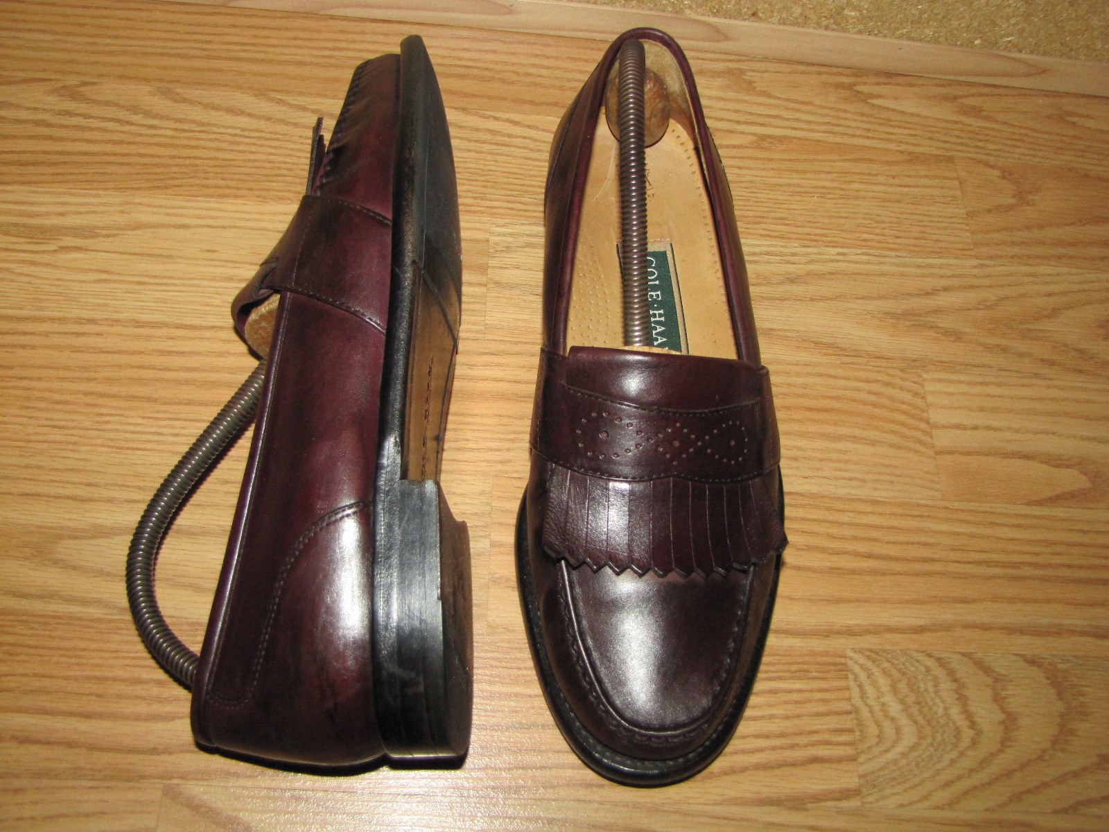Cole Haan Brown Leather Kiltie Loafers - 10M - Gem
