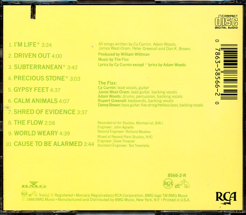 The Fixx - Calm Animals (CUTOUT) CD **BRAND NEW/STILL SEALED** | eBay