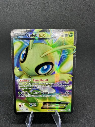 Celebi EX - 141/149 - Full Art Ultra Rare Boundaries Crossed Pokemon ...