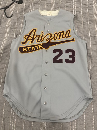 Wilson Arizona State Sun Devils #23 Baseball Jersey Vest Size 42 Gray ...