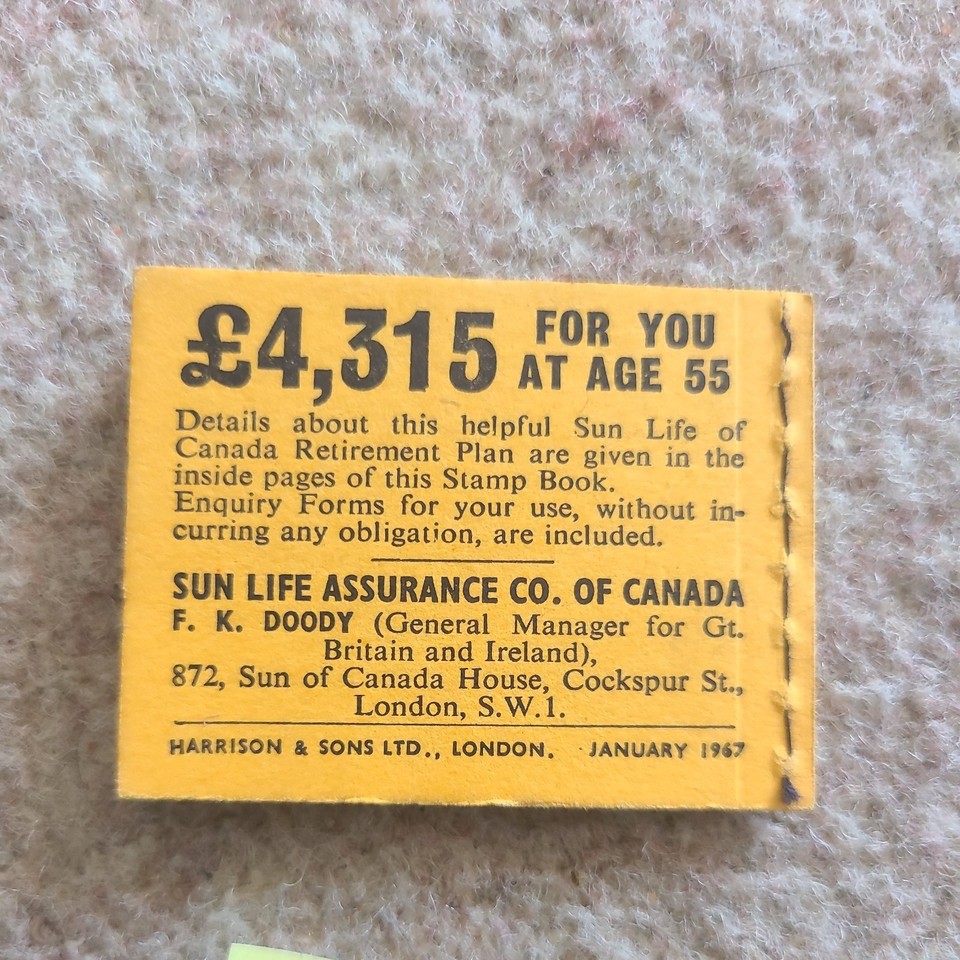 Wilding 2/- January 1967 N27 Booklet | eBay UK