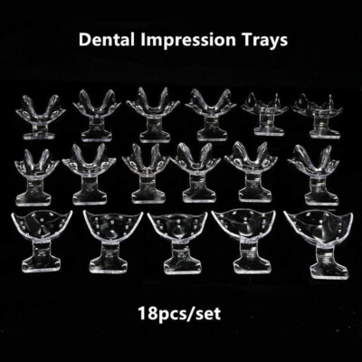 Dental Impression Trays Frame Cut Back Edentulous Jaw Full Denture ...