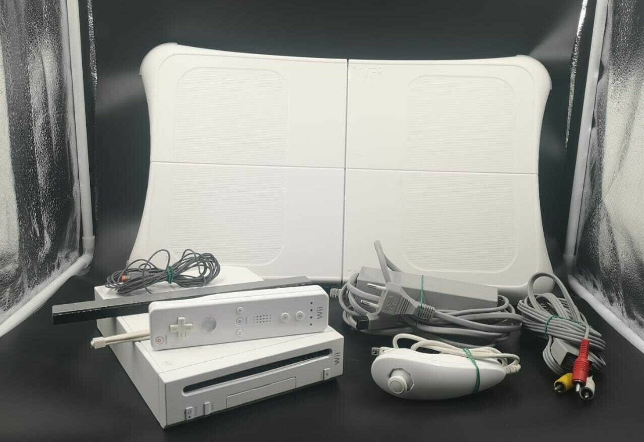 CONSOLE NINTENDO Wii usb loader con 140 GIOCHI ACCESSORI BALANCE-BOARD ...