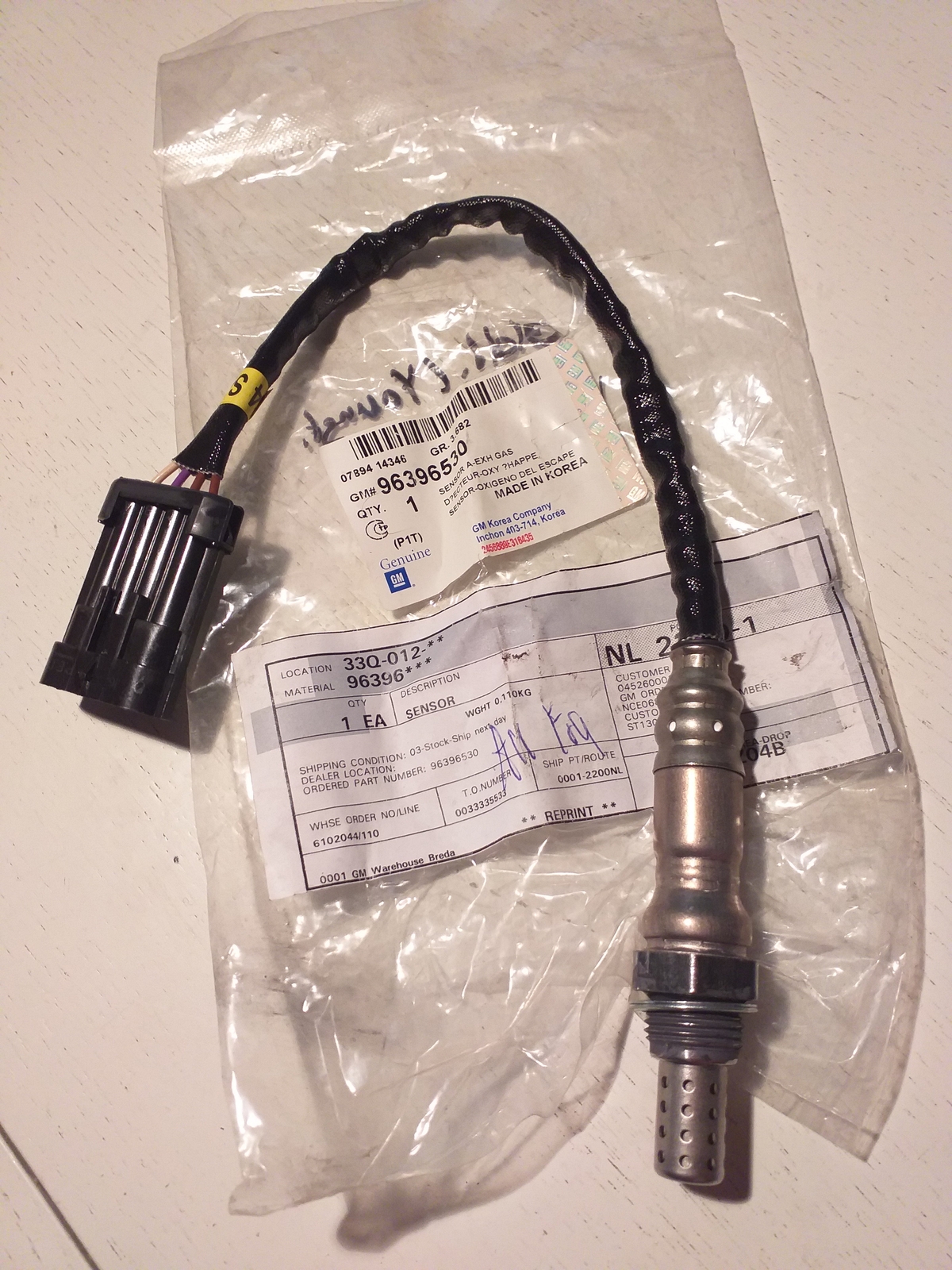 Chevrolet Aveo Daewoo Kalos 1.4 Lambdasonde 96396530 NEU Original GM | eBay