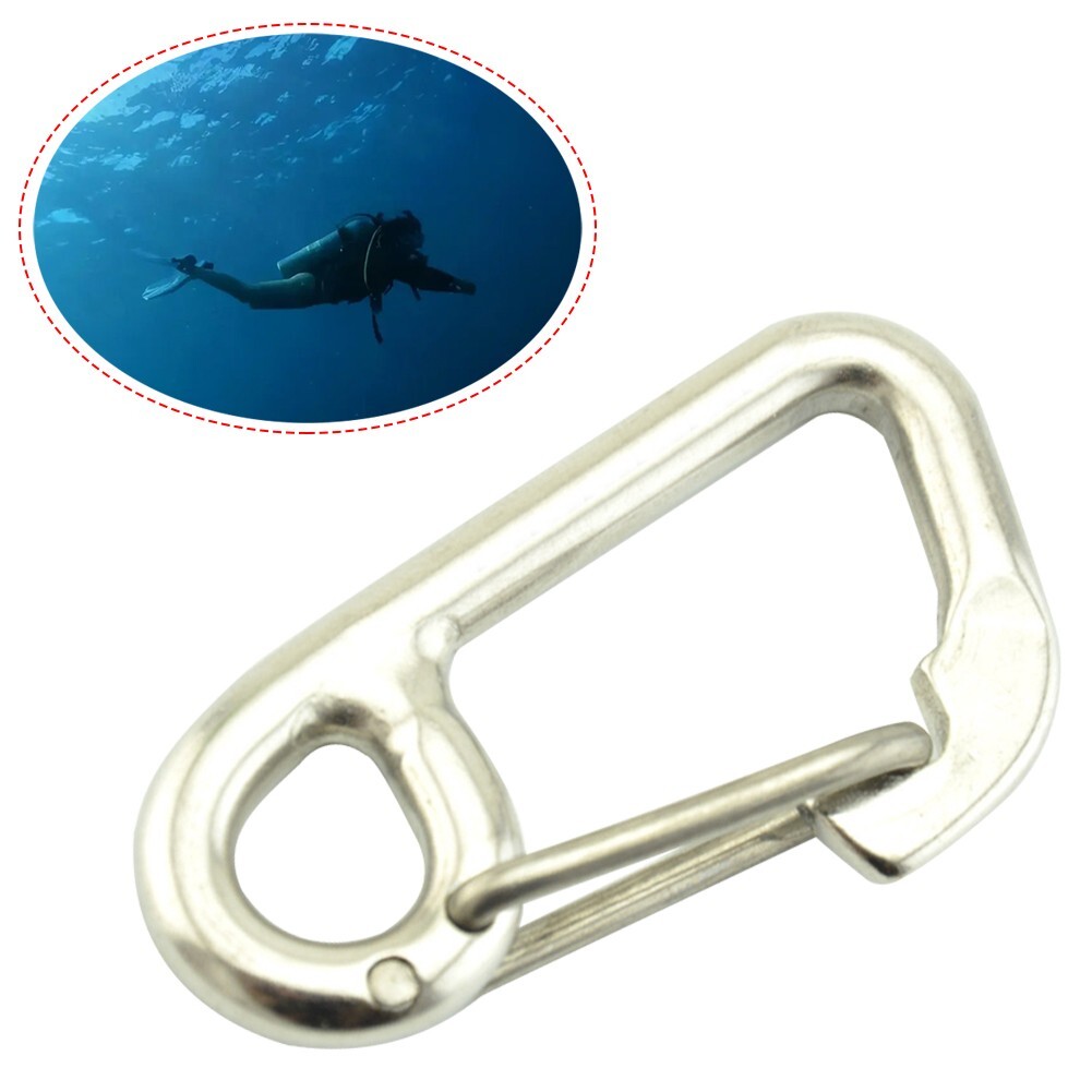 Diving Buckle Carabiner 316 Stainless Steel Simple Hook Buckle Durable ...