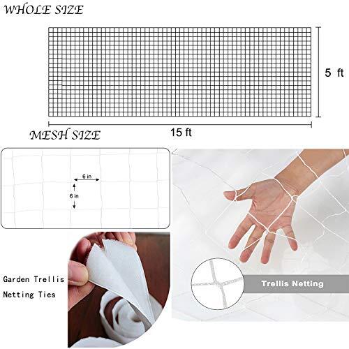 Allweather Trellis Netting Mesh Plant Garden Vine Growing Flexible ...