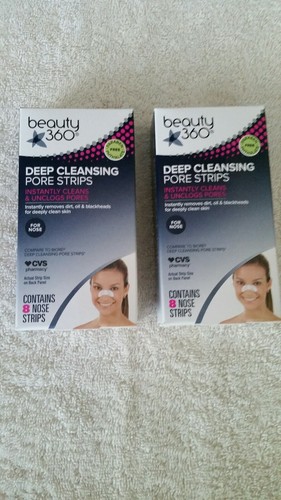 (2) Beauty 360 by CVS Deep Cleansing Pore Strips, 2 Boxes 8 Count each ...