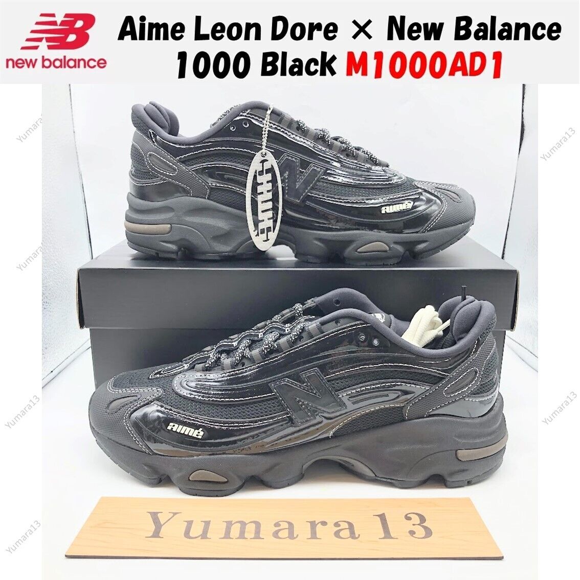 Aime Leon Dore × New Balance 1000 Black M1000AD1 Men's Size Aime Leon Dore × New Balance 1000 Black M1000AD1 Men's Size