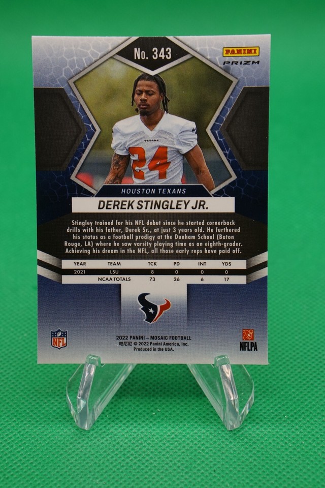 2022 Mosaic Base Rookies Mosaic Red #343 Derek Stingley BG6 | eBay