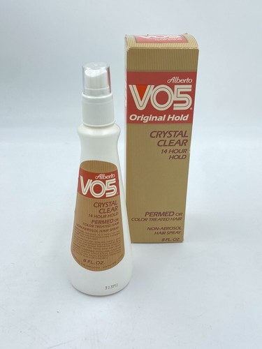 Alberto Vo5 V05 Vintage 1986 Crystal Clear Non Aerosol Hairspray 8oz ...