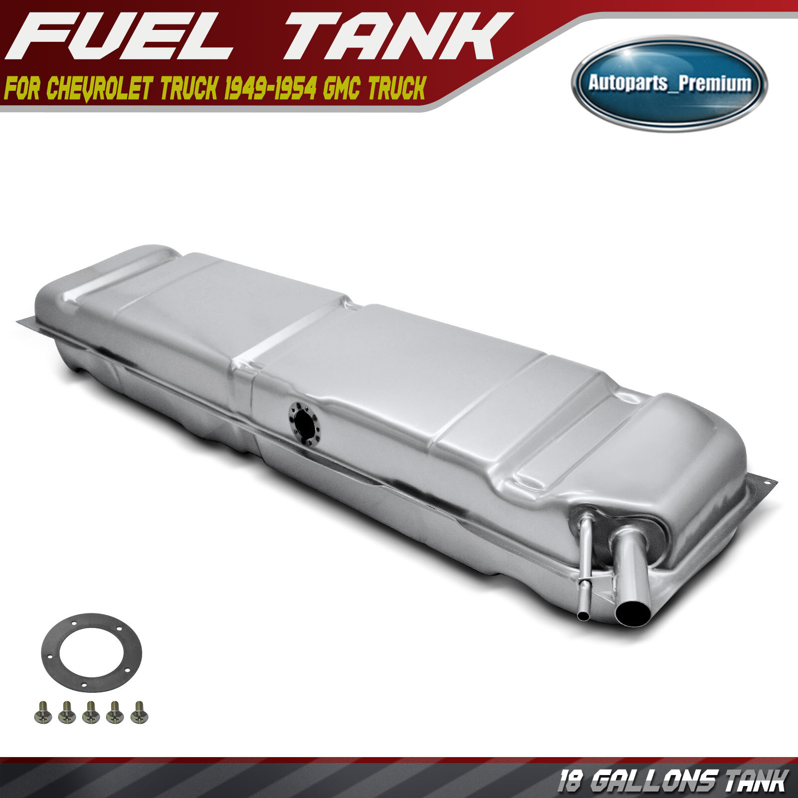 18 Gallons Silver Fuel Tank for Chevrolet Truck 1949-1954 GMC Truck ...