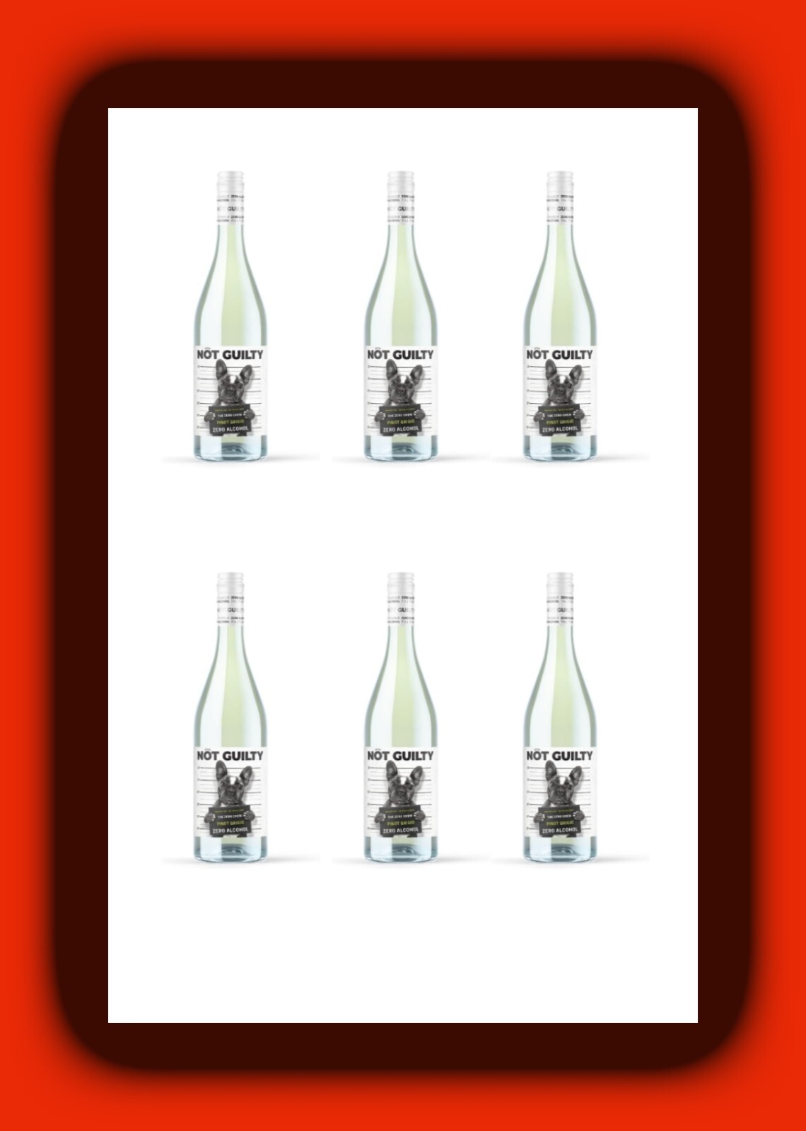 Not Guilty Pinot Grigio White Alcohol Free Wine 3x750CL or 6x750CL ...