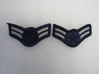 US Air Force Dress Color Airman First Class A1C Rank Patch Set FEMALE ...