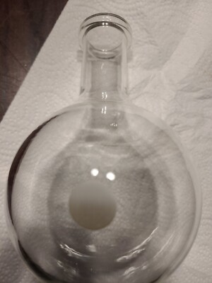 PYREX 500mL Glass Short Ring Neck Round Bottom Boiling Flask | eBay