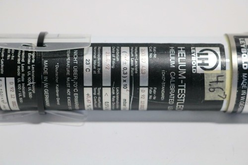 Leybold 200 27 413 Helium-TestLeck 156 94 B1 Helium Calibrated Leak | eBay
