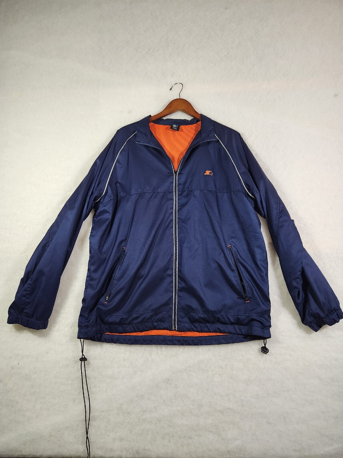 Starter Windbreaker Jacket Men L (42-44) RN 70892 Lightweight Zipper ...