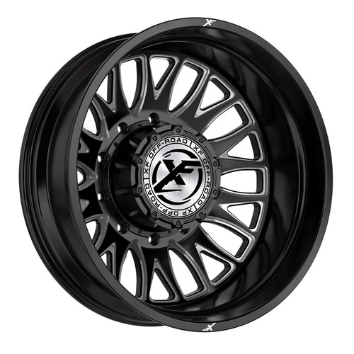 26x8.25 XF Off-Road XF-240 Gloss Black Milled DUALLY OUTER Wheel 10x225 ...