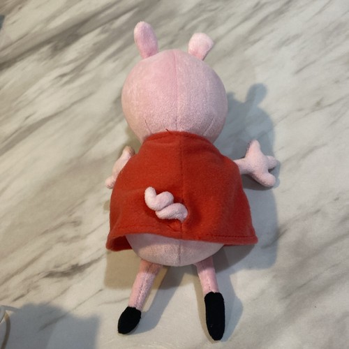 Peppa Pig In Red Dress Hasbro Plush 7" Stuffed Toy Doll No Tag | eBay