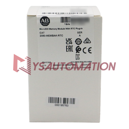 Allen-Bradley 2080-MEMBAK-RTC 2080 Micro800 System Memory Plug In ...