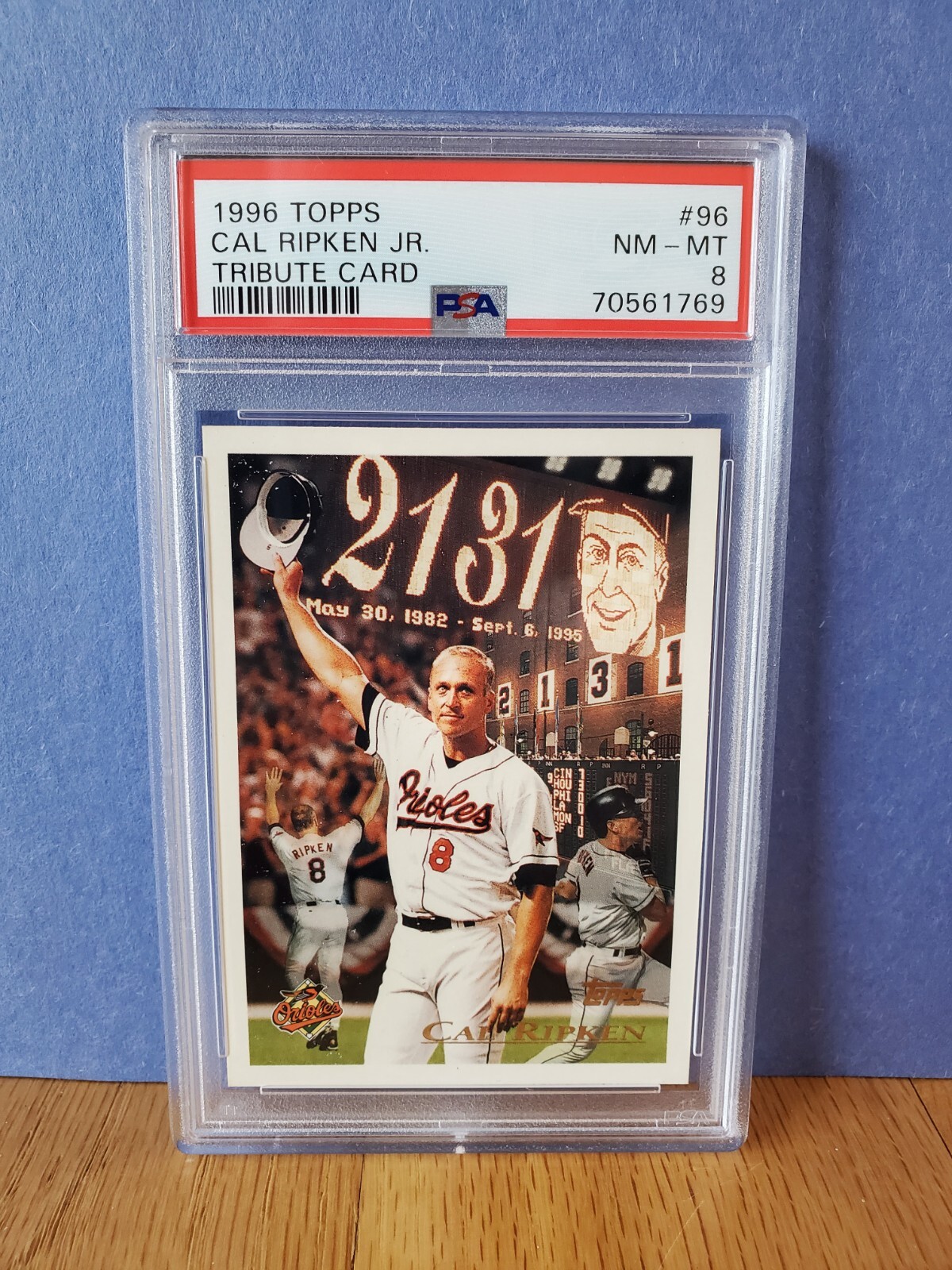 1996 Topps #96 Cal Ripken 2131 PSA 8 | eBay