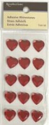 Red Heart Hearts Love Valentine Rhinestones Bling Gems Recollections ...