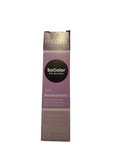 Matrix SoColor Pre-Bonded Extra Coverage Permanent Hair Color 507N 3oz ...