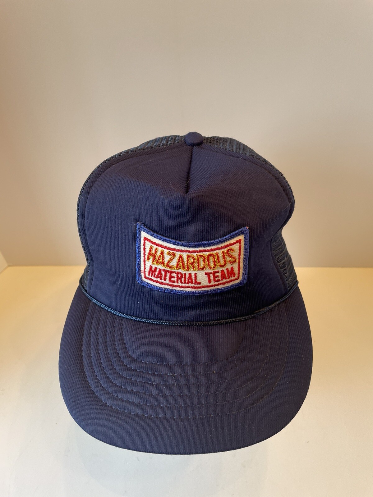 Vintage Hazardous Material Team Hat Cap Trucker Mesh … - Gem