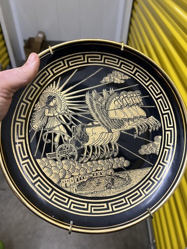 Dakas Keramik 24K Gold Ceramic Decorator Plate Made In Greece | eBay