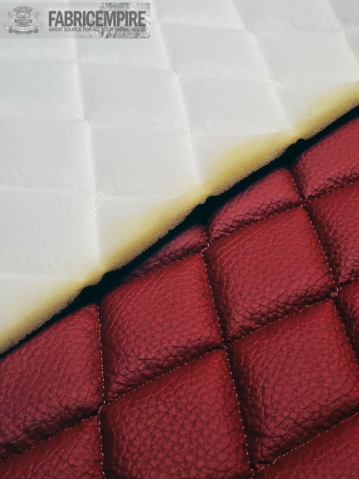 Quilted Vinyl Pebble Grain Texture Diamond 2" x 3" With 3/8" Foam ...