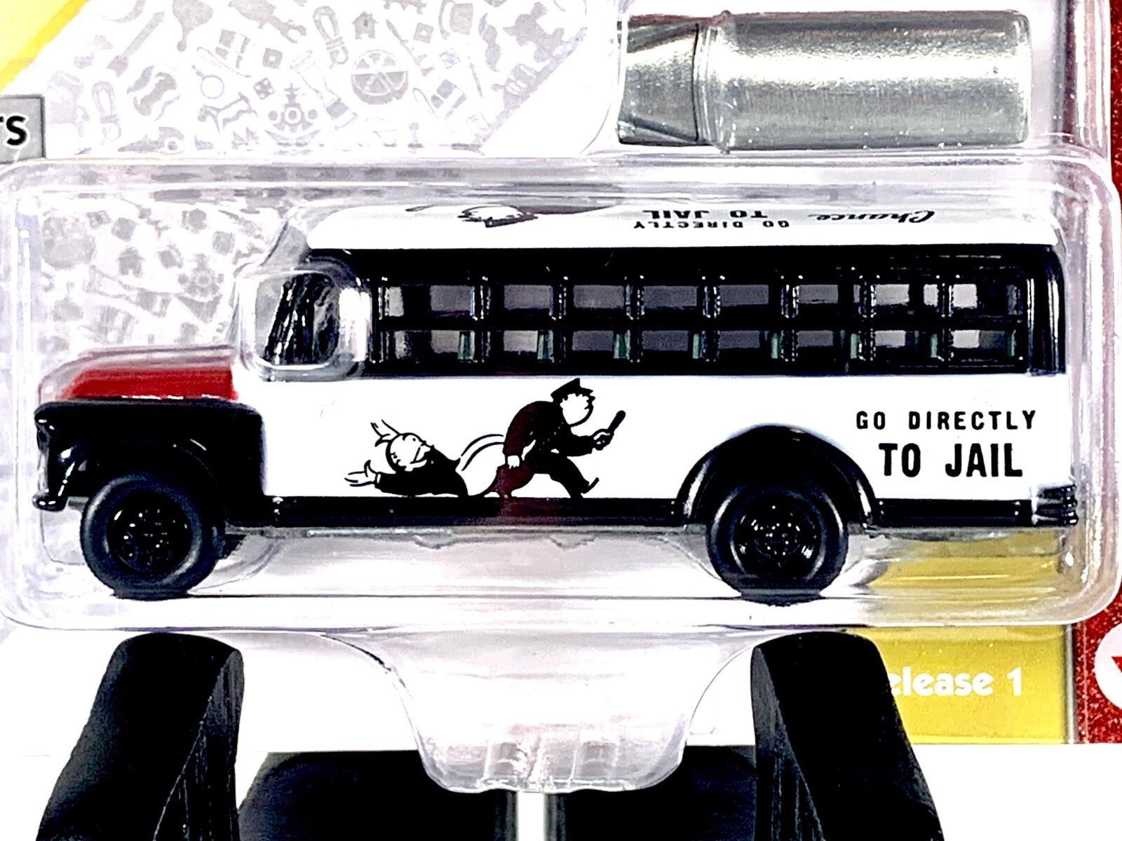 Johnny Lightning Monopoly: 1956 CHEVY SCHOOL BUS, 1/64, 2020 Release 1 ...