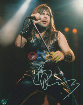 Bruce Dickinson Autographed Photo Singer Songwriter Lead Singer Iron ...
