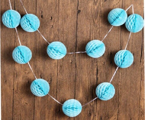 8ft Honeycomb Ball Garland Bunting Banner Party Birthday Decoration 13 ...