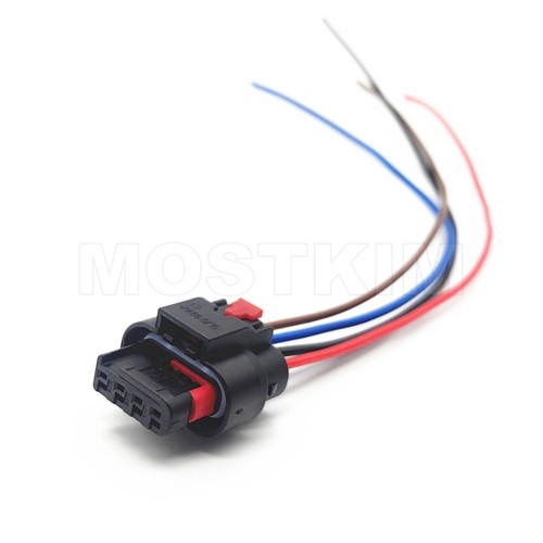 4-Pin Radiator Shutter Actuator Connector Pigtail Fit For Cadillac CTS ...