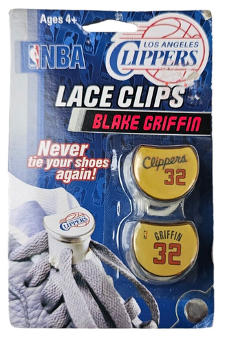 2012 Blake Griffin Los Angeles Clippers #32 Shoe Lace Clips NBA NOS ...