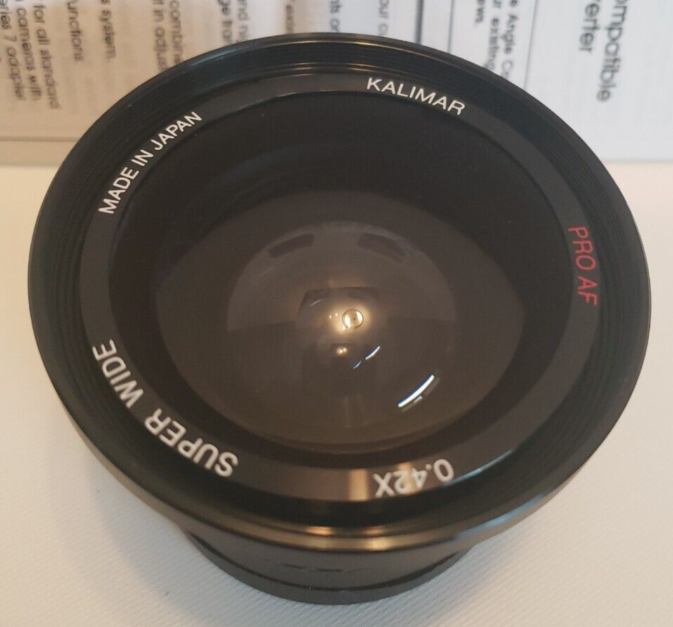 Kalimar Panoramic Lens Super Wide Video SLR .42x 46mm Series 7 Night ...