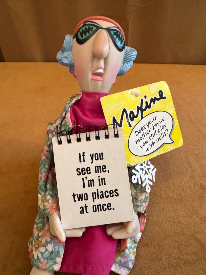 Maxine Sayings book MWT Attitude Is Everything 25” Hallmark Doll Shelf ...