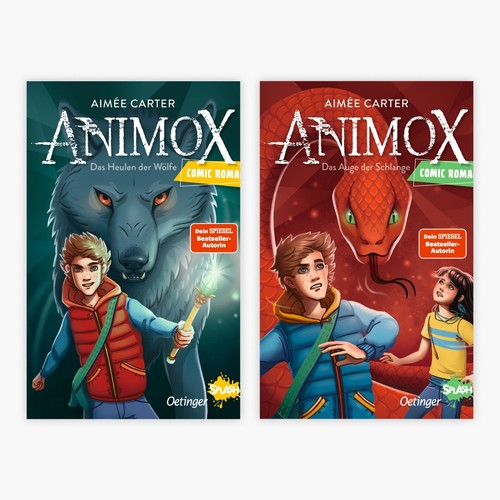 Aimée Carter Die Animox-Reihe Band 1+2 im Comic + 1 exklusives ...