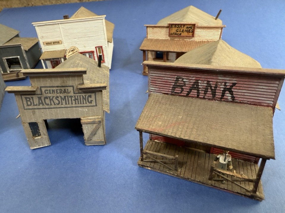 HO Scale Scratch Built Old-time Mining Logging Shop Wood Building Lot ...
