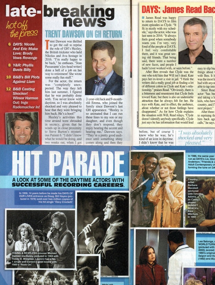 Soap Opera Digest Magazine October 16 2017 Alison Sweeney Grant Show ...