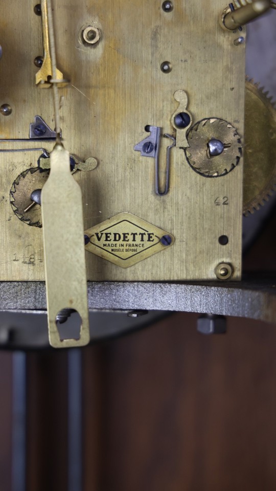 Antique 1910 France VEDETTE Wall Clock with Westminster Chime | eBay