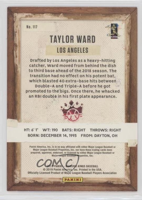2019 Panini Diamond Kings Short Print Taylor Ward #117 Rookie RC 5x5 | eBay