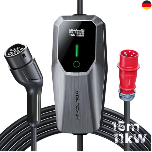 VDL POWER Typ 2 Ladekabel 11kW 15M Wallbox Einstell | eBay.de