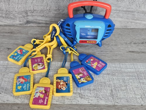 Tiger Disney Tunes Kid Clips Retro Radio Player w/7 Cartridges Works ...