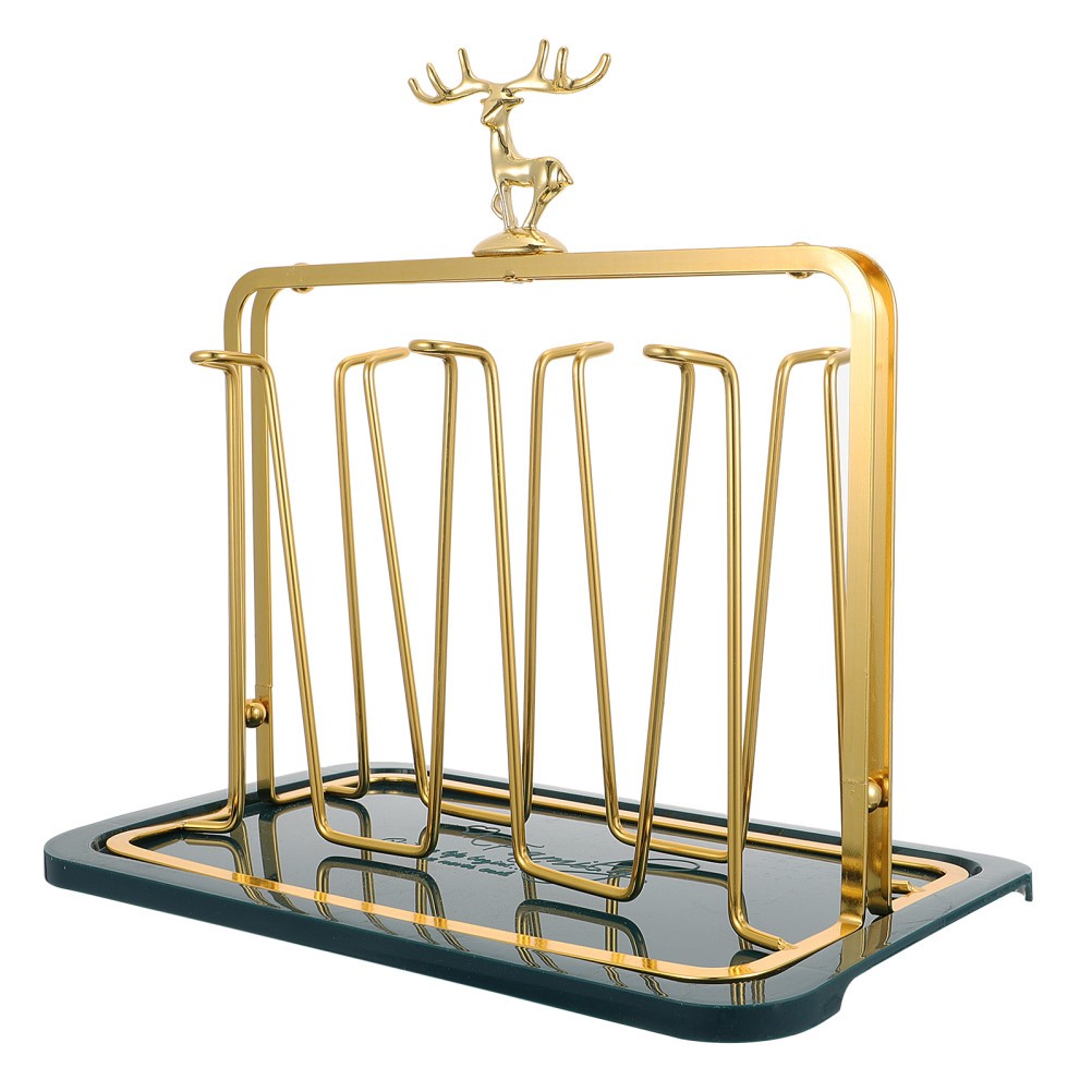 1 Set of Household Cup Holder Desktop Storage Stand Glass Cup Rack with ...