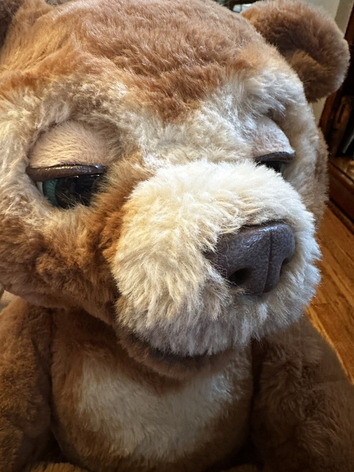 FurReal Cubby The Curious Bear Interactive Animatronic Talking Plush ...